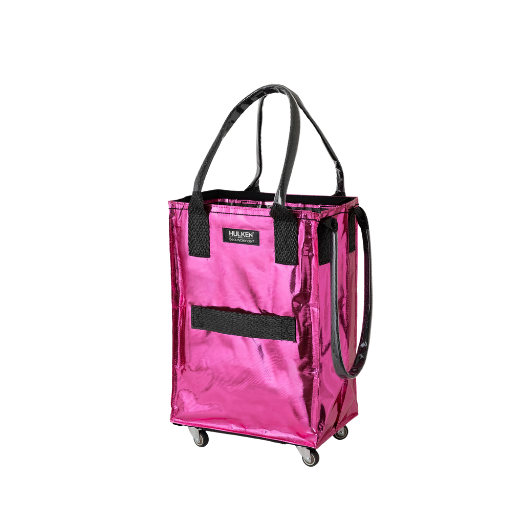 Beautyblender Pink Tote Bag | Rolling Bag on Wheels – HULKEN®